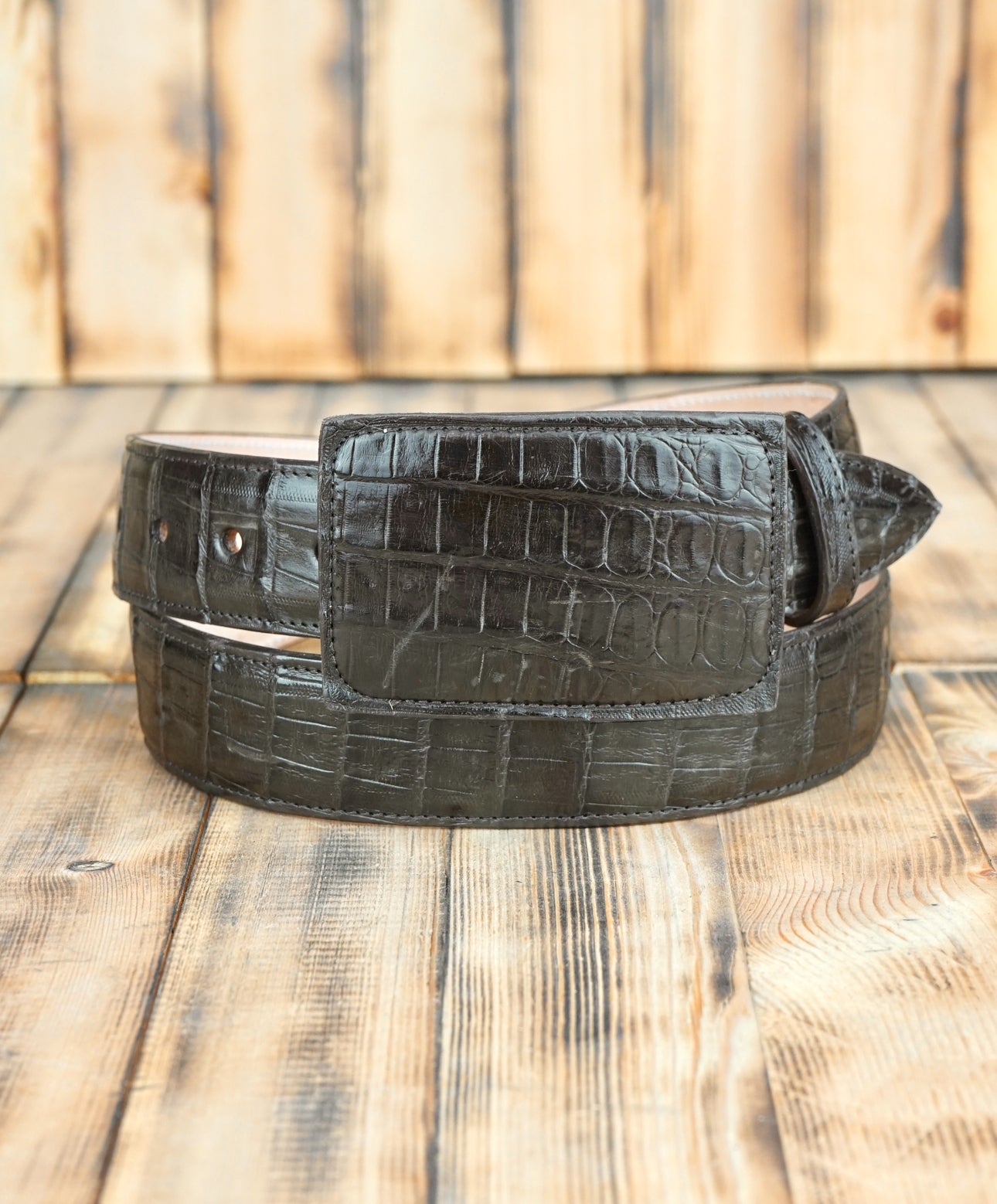 Chocolate Caiman Belly 38 – J&J Specialty Boot Co.