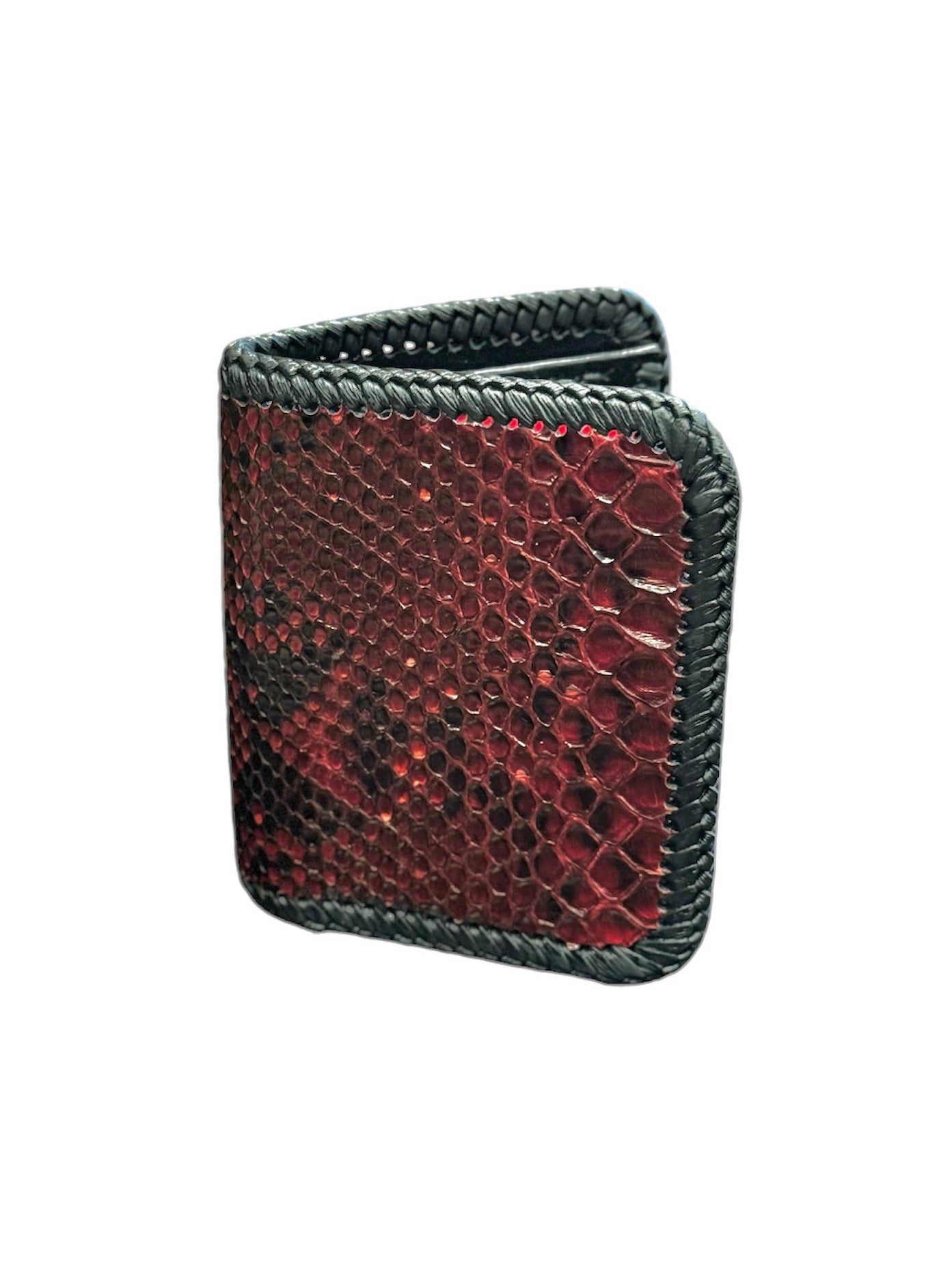 Burgundy Python Wallet – J&J Specialty Boot Co.